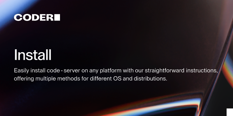 Install code-server: OS Instructions for VS Code | code-server Docs Install code-server: OS Instructions for VS Code | code-server Docs